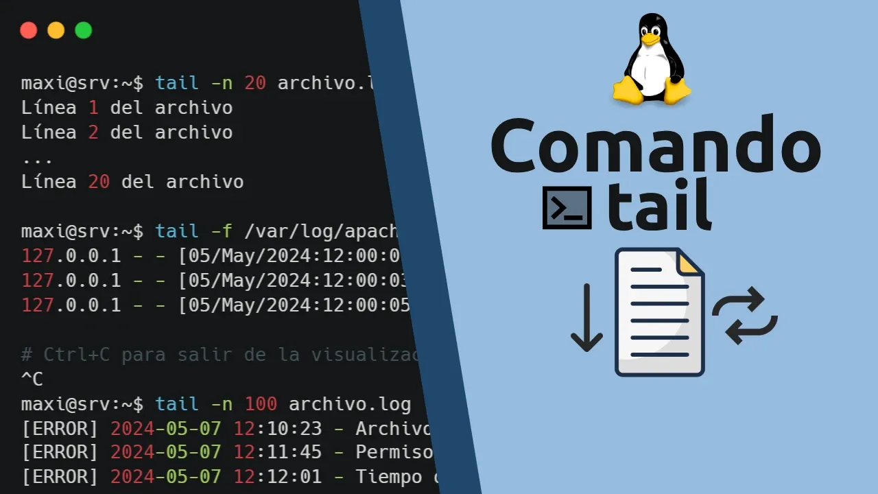 Comando tail en Linux: qué es y cómo usarlo - Maxi Zamorano