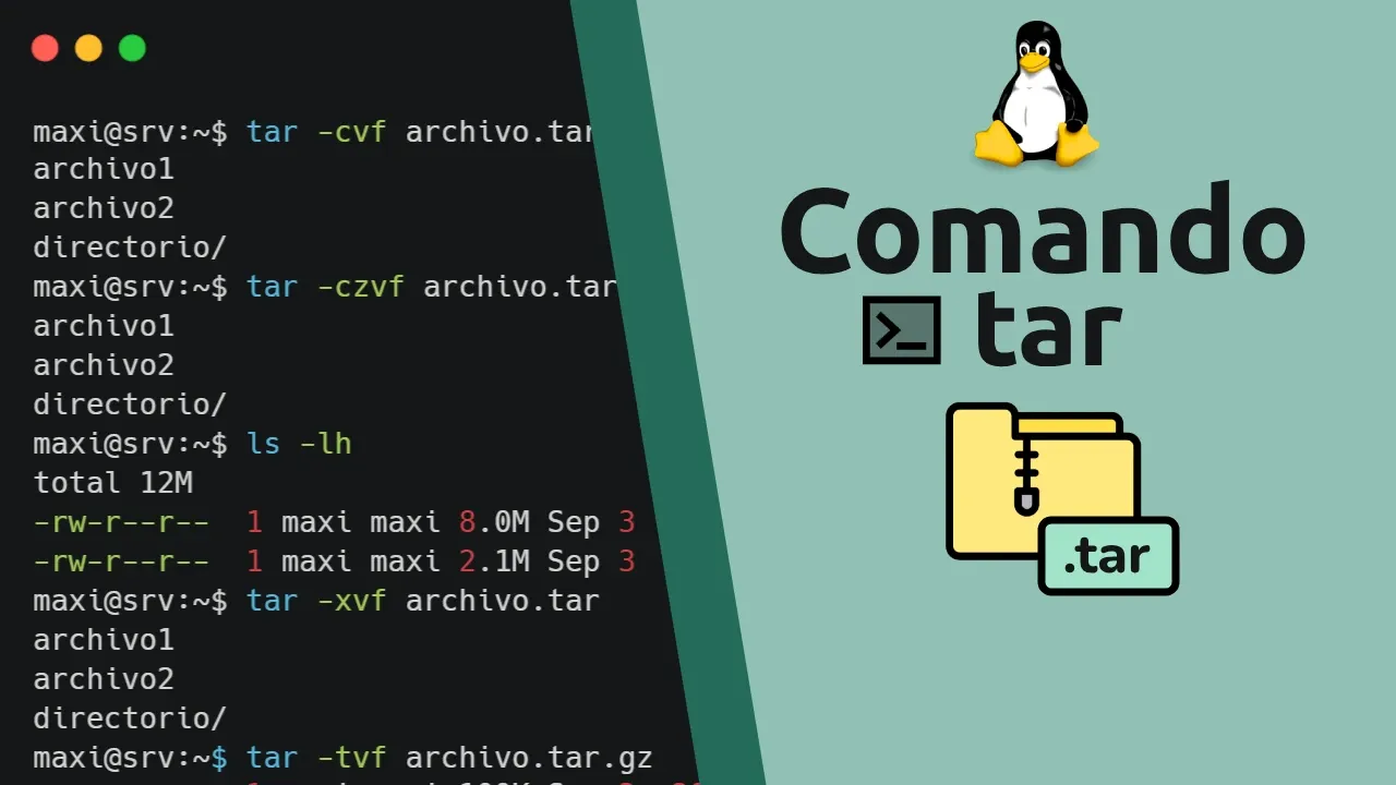 Comando tar en Linux: comprimir y descomprimir archivos - Maxi Zamorano